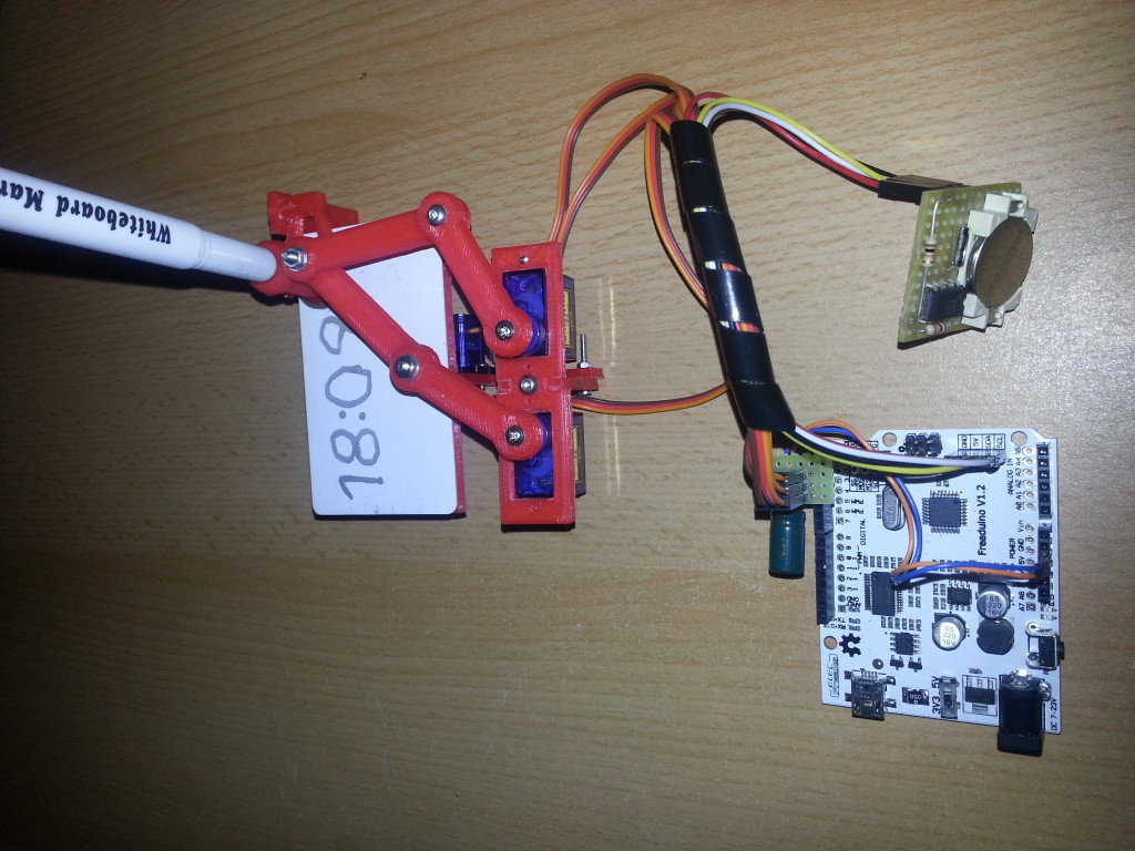 Plot Clock w/ DS1307 RTC | thinkering